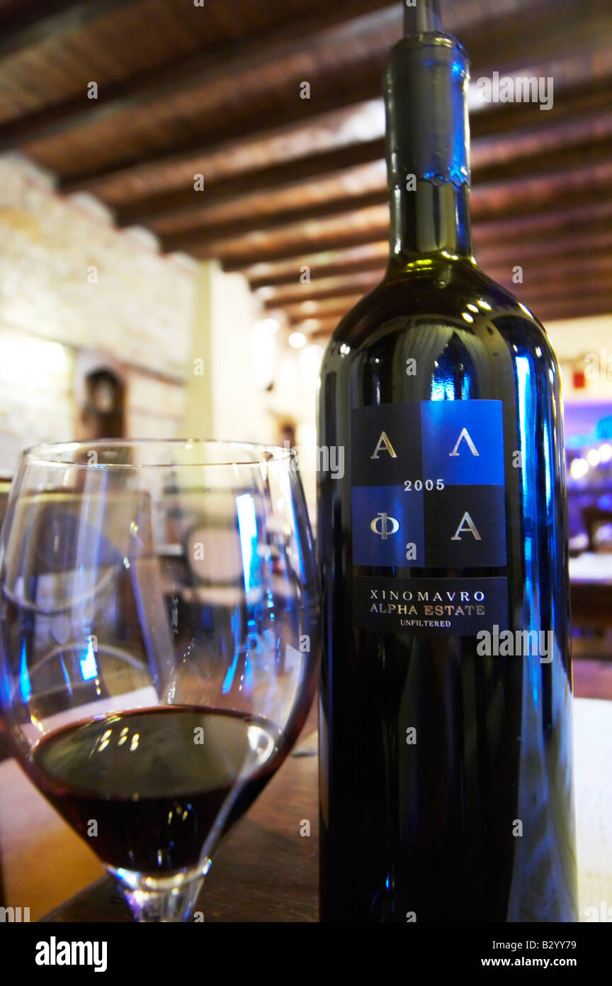 Xinomavro. Alpha Estate Winery, Amyndeon, Macedonia, Greece Stock Photo ...