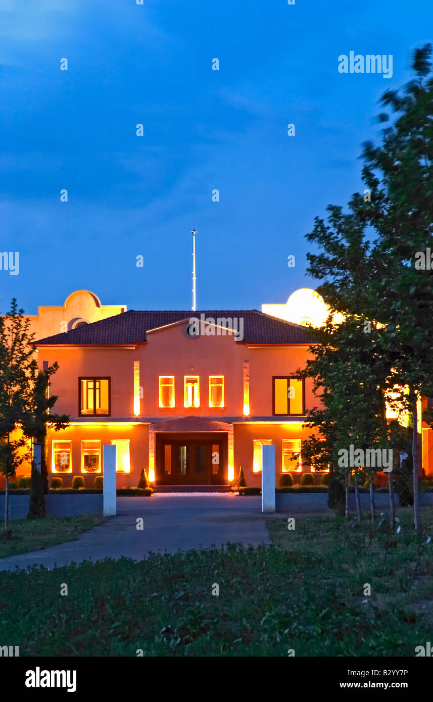 Winery building. Alpha Estate Winery, Amyndeon, Macedonia, Greece Stock ...