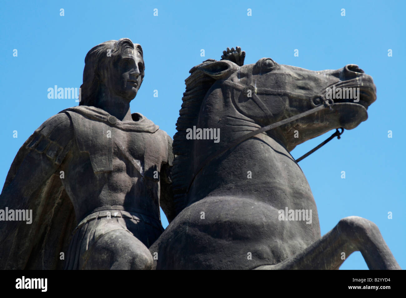 Statue of Alexander the Great. Thessaloniki, Macedonia, Greece Stock ...