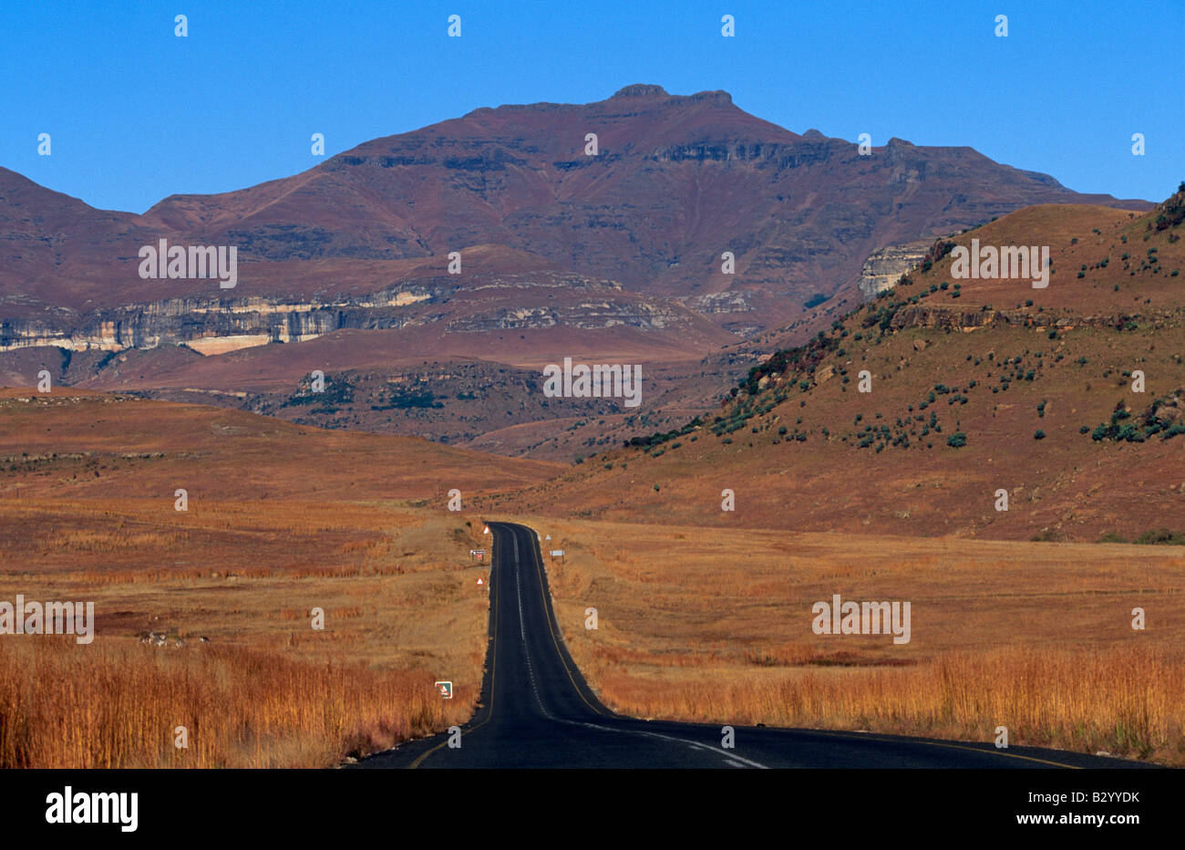 Scenery of mountain ranges, Lesotho Stock Photo - Alamy