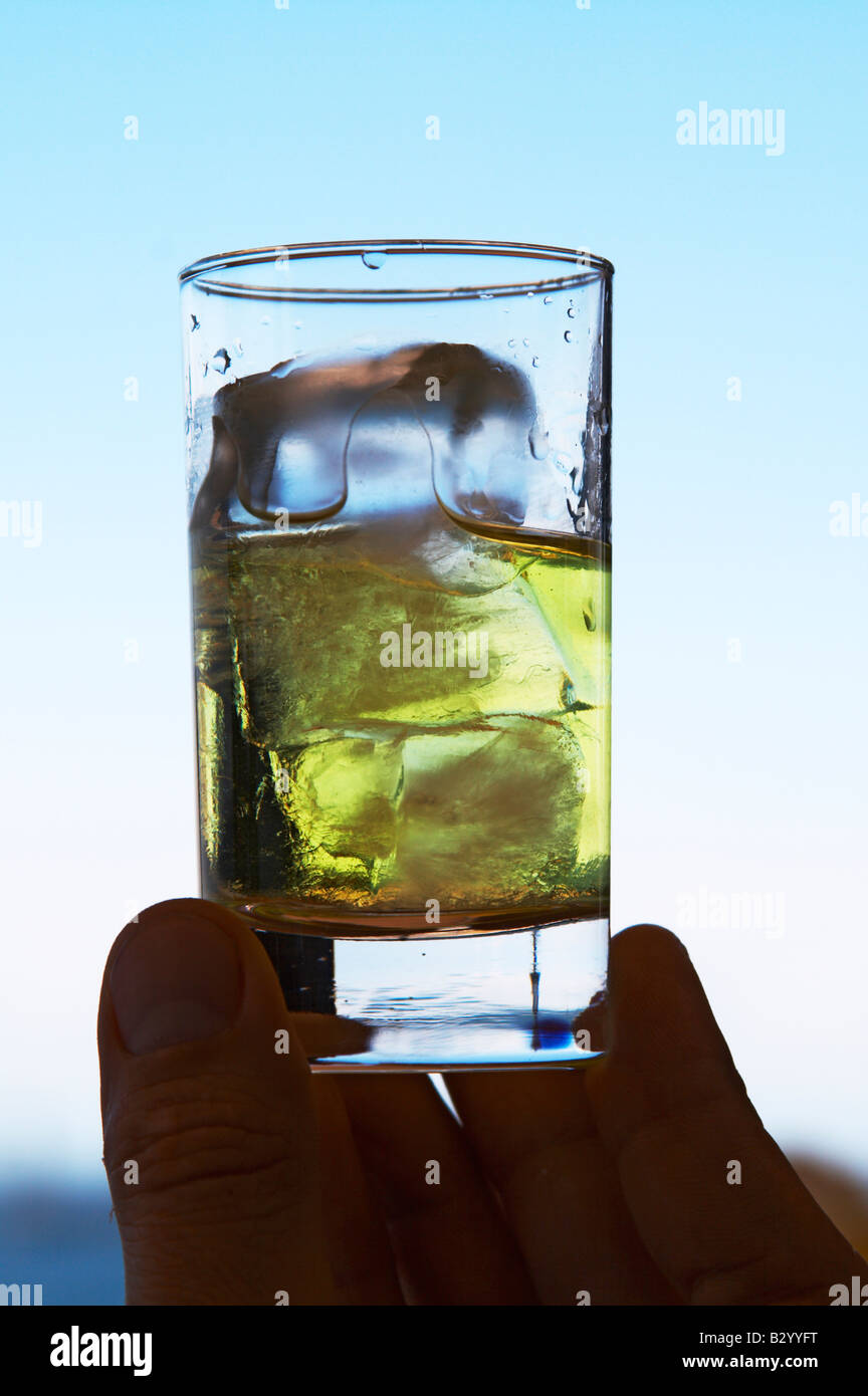 Saffron flavoured ouzo. YaMas restaurant on the waterfront ...