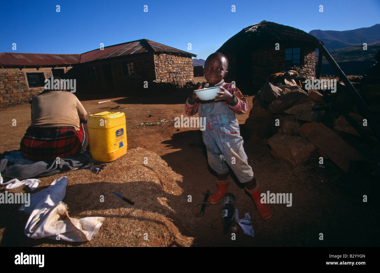 Huts Lesotho Village High Resolution Stock Photography and Images - Alamy