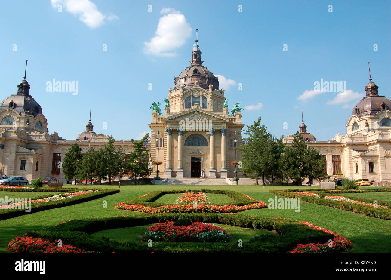 A traditional and ornate Turkish Bath in Budapest, Hungary- near to ...