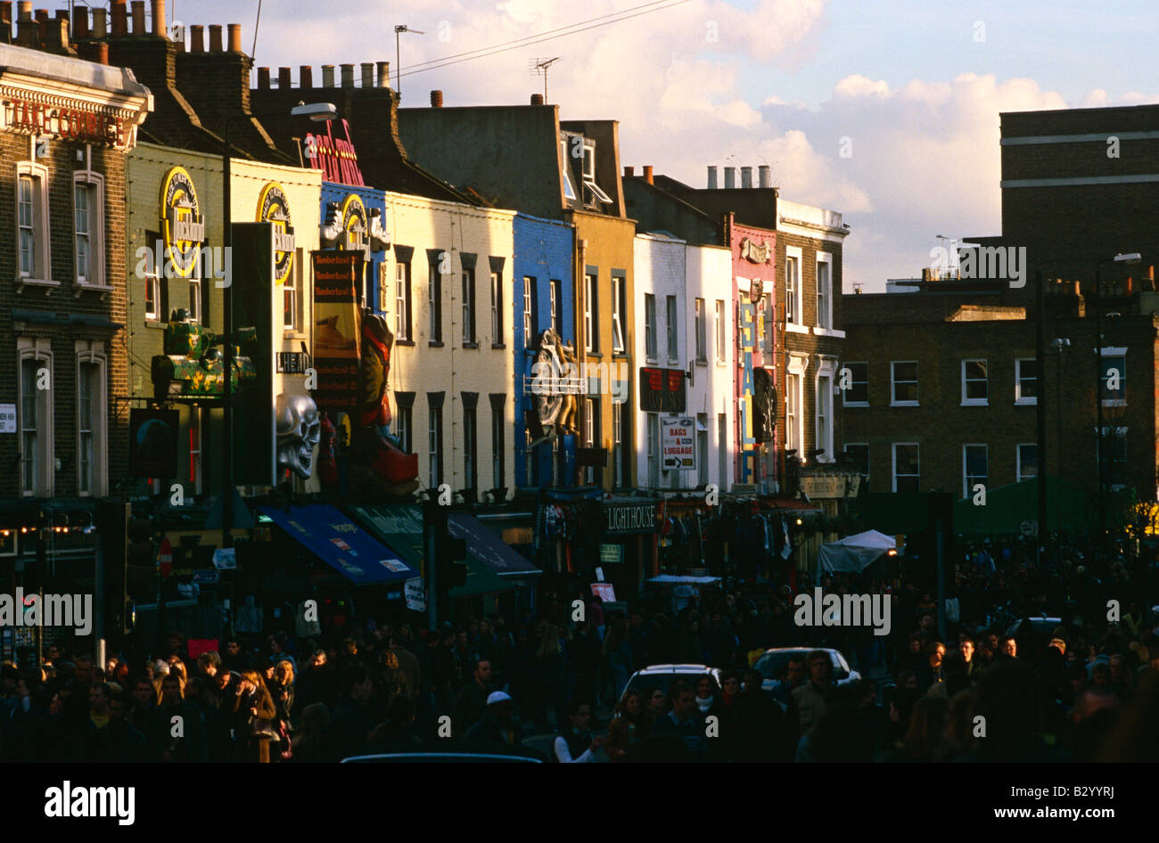 Colorful buildings at the Camden Market in London Stock Photo - Alamy