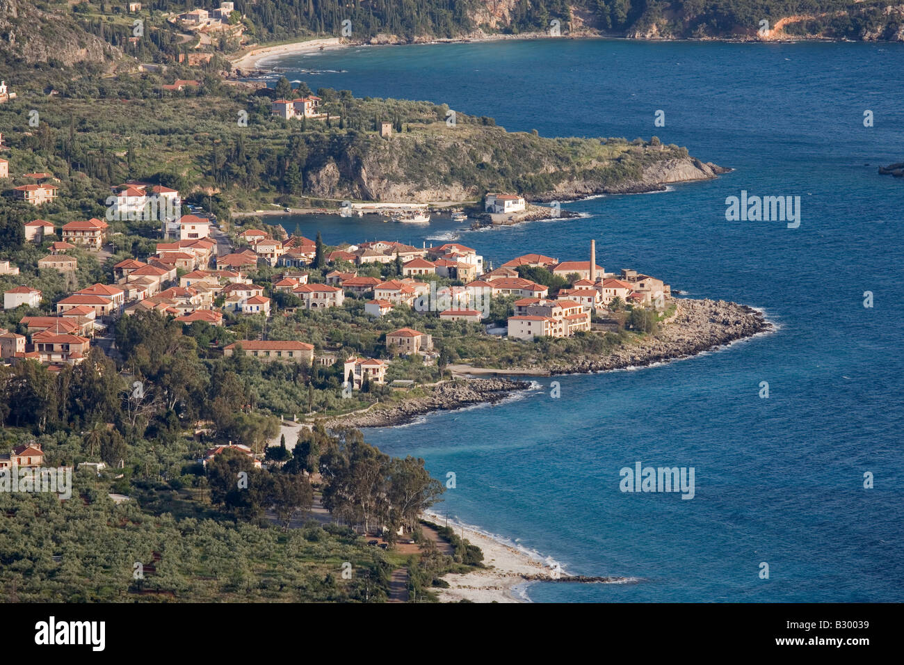 Kardamili town Peloponnese Greece Stock Photo - Alamy
