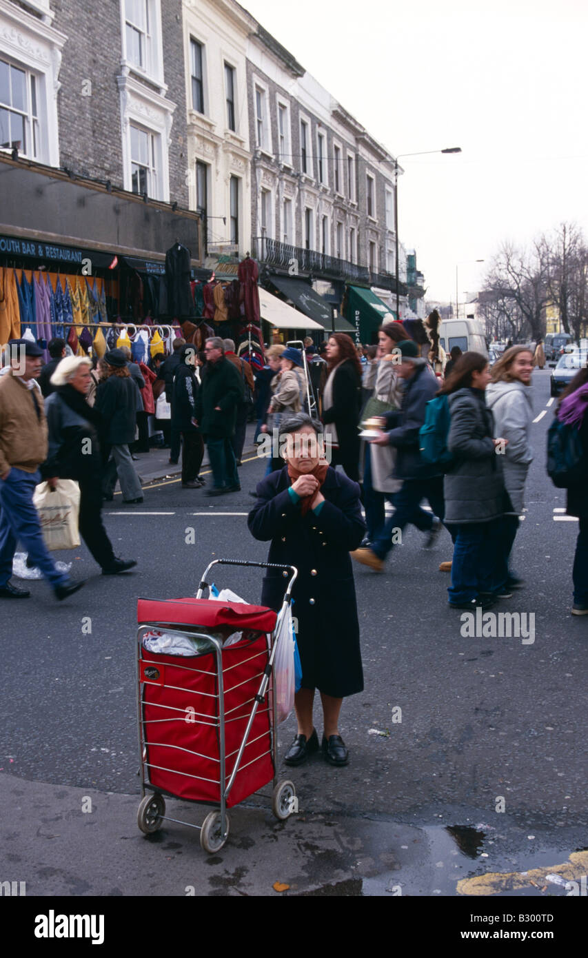 Scene at a street market in London Stock Photo - Alamy