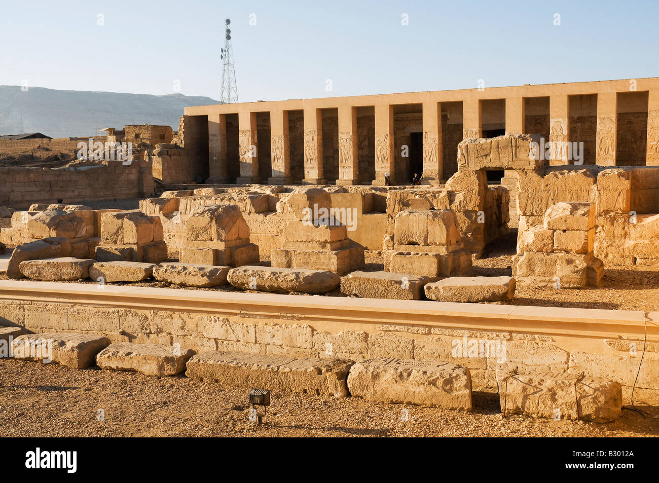 Temple of Seti I, Abydos, Egypt Stock Photo - Alamy
