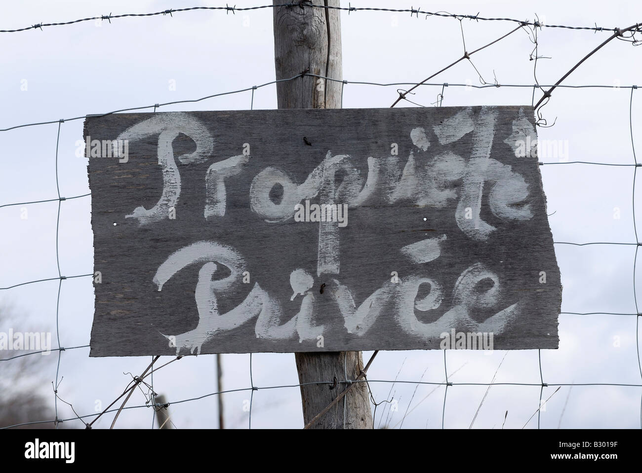 Private Property Sign Stock Photo - Alamy