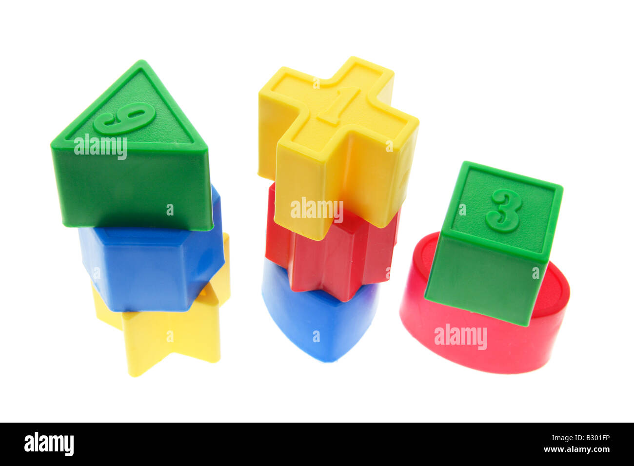 Stacks of Shape Sorter Blocks Stock Photo - Alamy