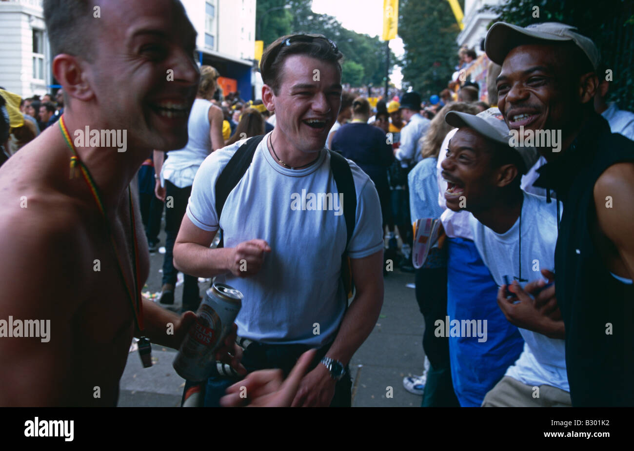 Revellers at the Notting Hill Carnival in London Stock Photo - Alamy