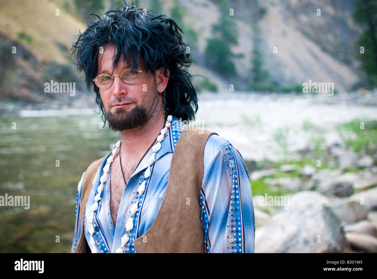 Idaho, rafting guide wearing costume Stock Photo - Alamy