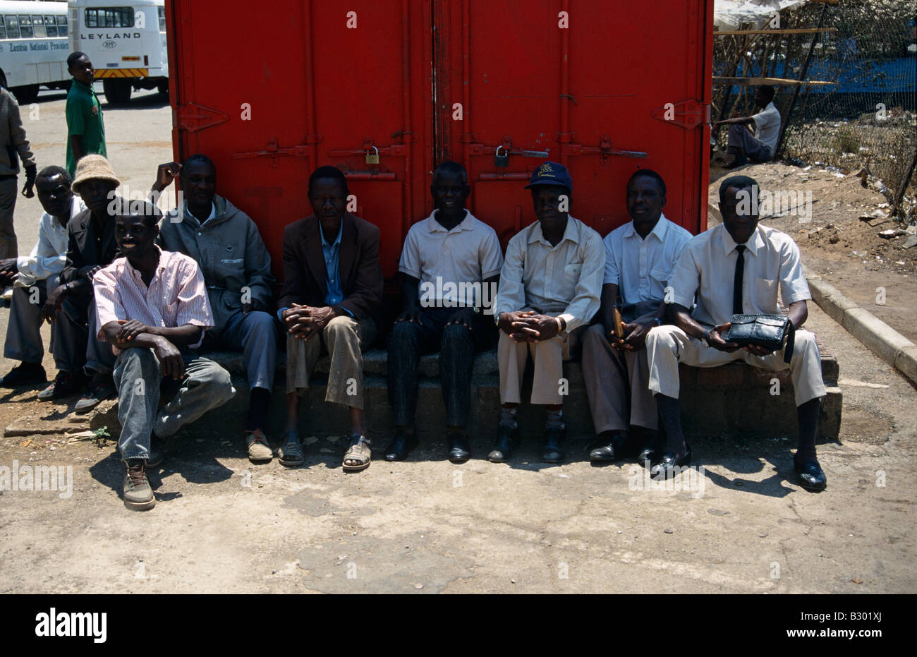 A group of men in Malawi Stock Photo - Alamy