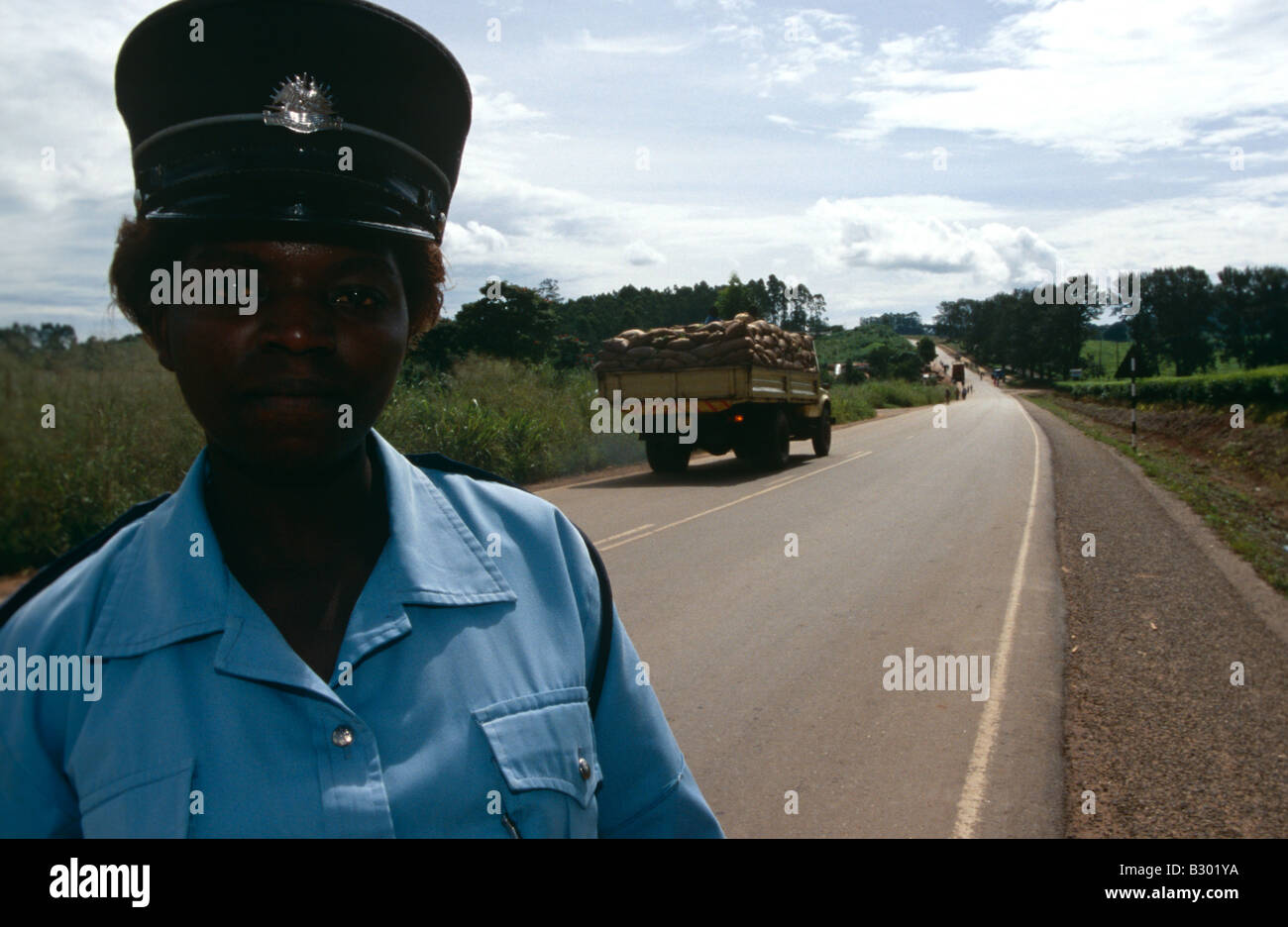 A female police officer in Malawi Stock Photo - Alamy