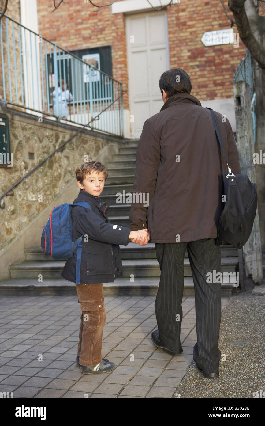 Boy in stairwell hi-res stock photography and images - Alamy