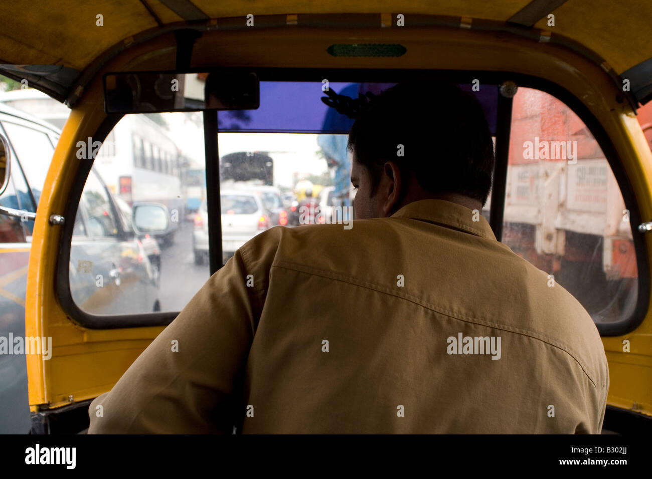 An autorickshaw in Bangalore, India. Rickshaws are a popular means of ...