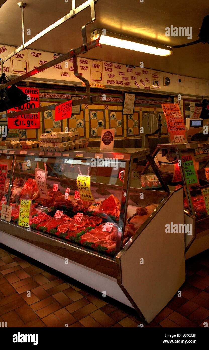 Interior of a Butcher Shop in Castlebar, County Mayo, Ireland Stock ...