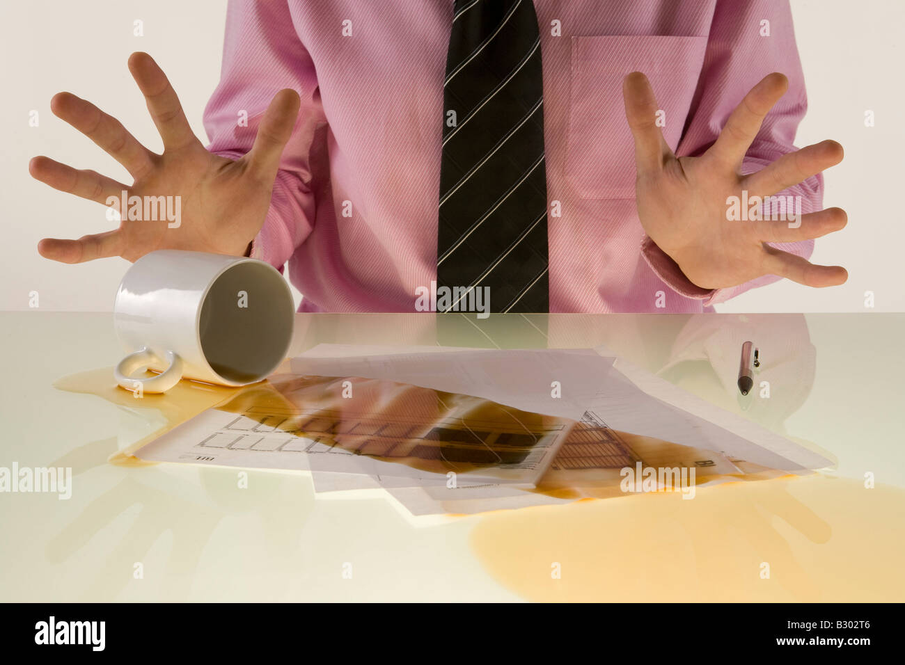 Coffee spill documents hi-res stock photography and images - Alamy