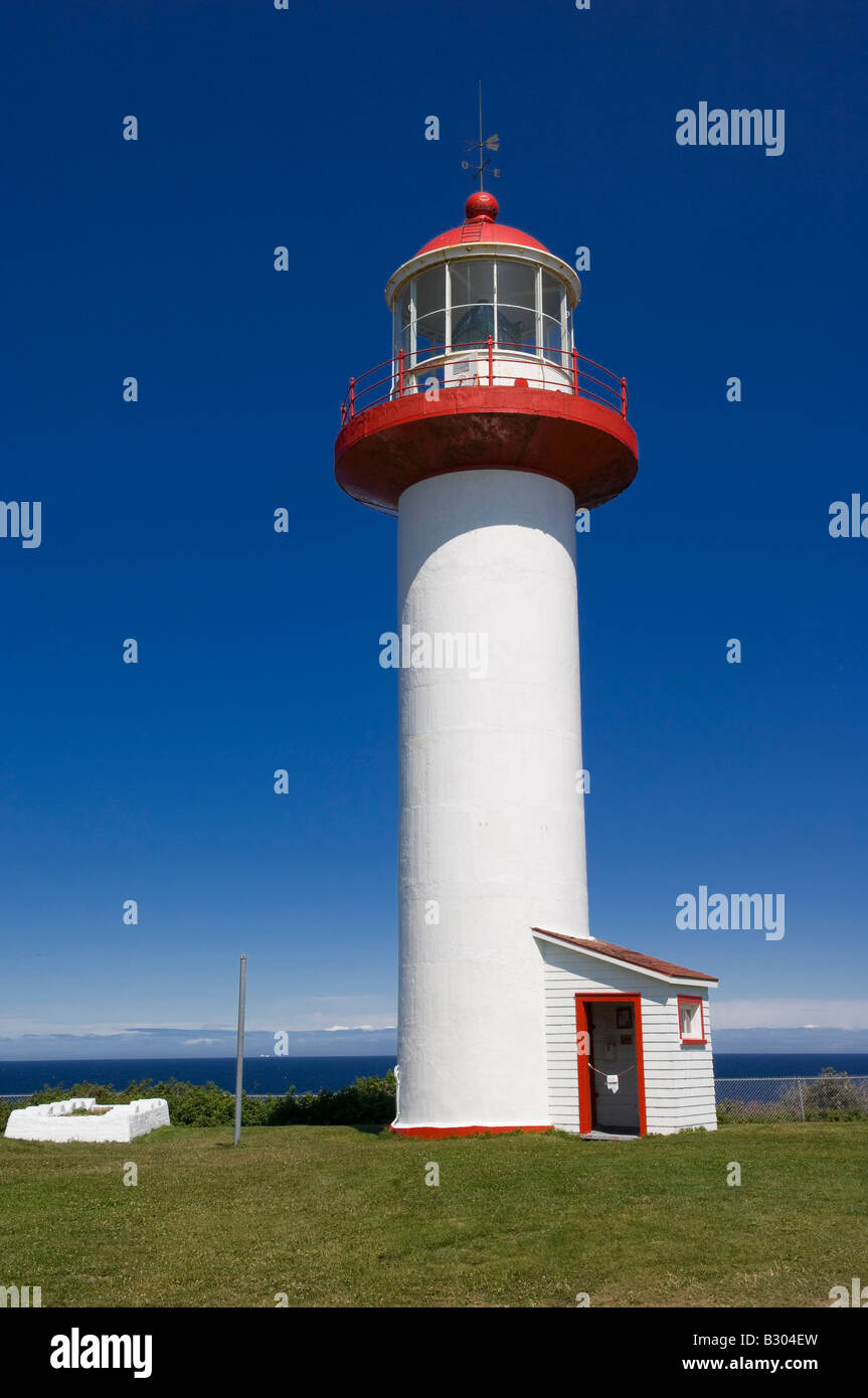 Cap de la Madeleine Lighthouse, Gaspe, Quebec, Canada Stock Photo - Alamy