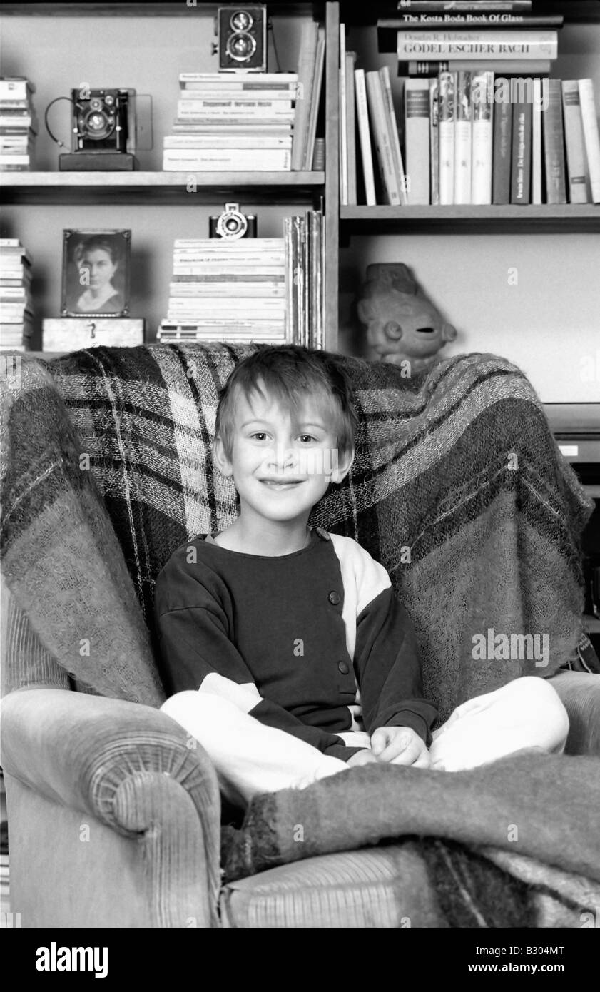 Portrait smiling male kid Black and White Stock Photos & Images - Alamy