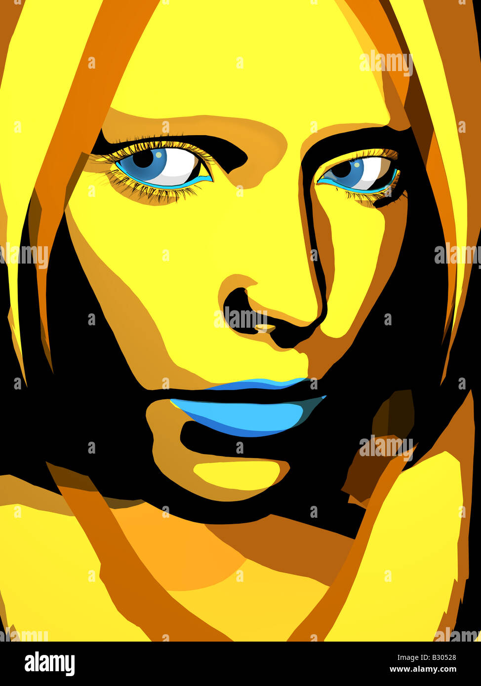 Representation of woman staring Stock Photo - Alamy