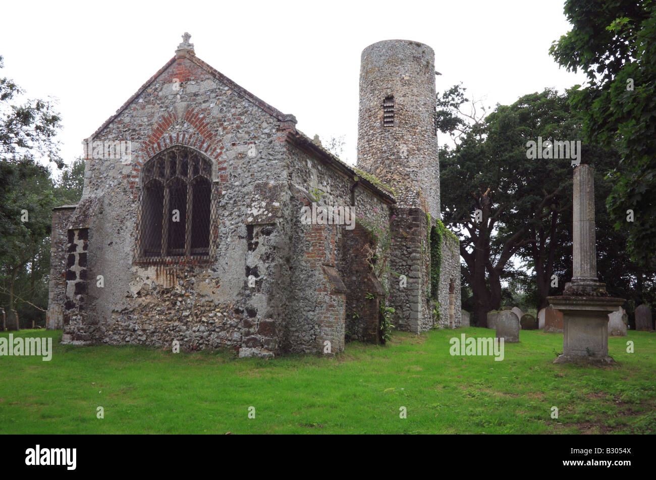 Ruined Church of Saint Theobald at Great Hautbois, near Coltishall ...