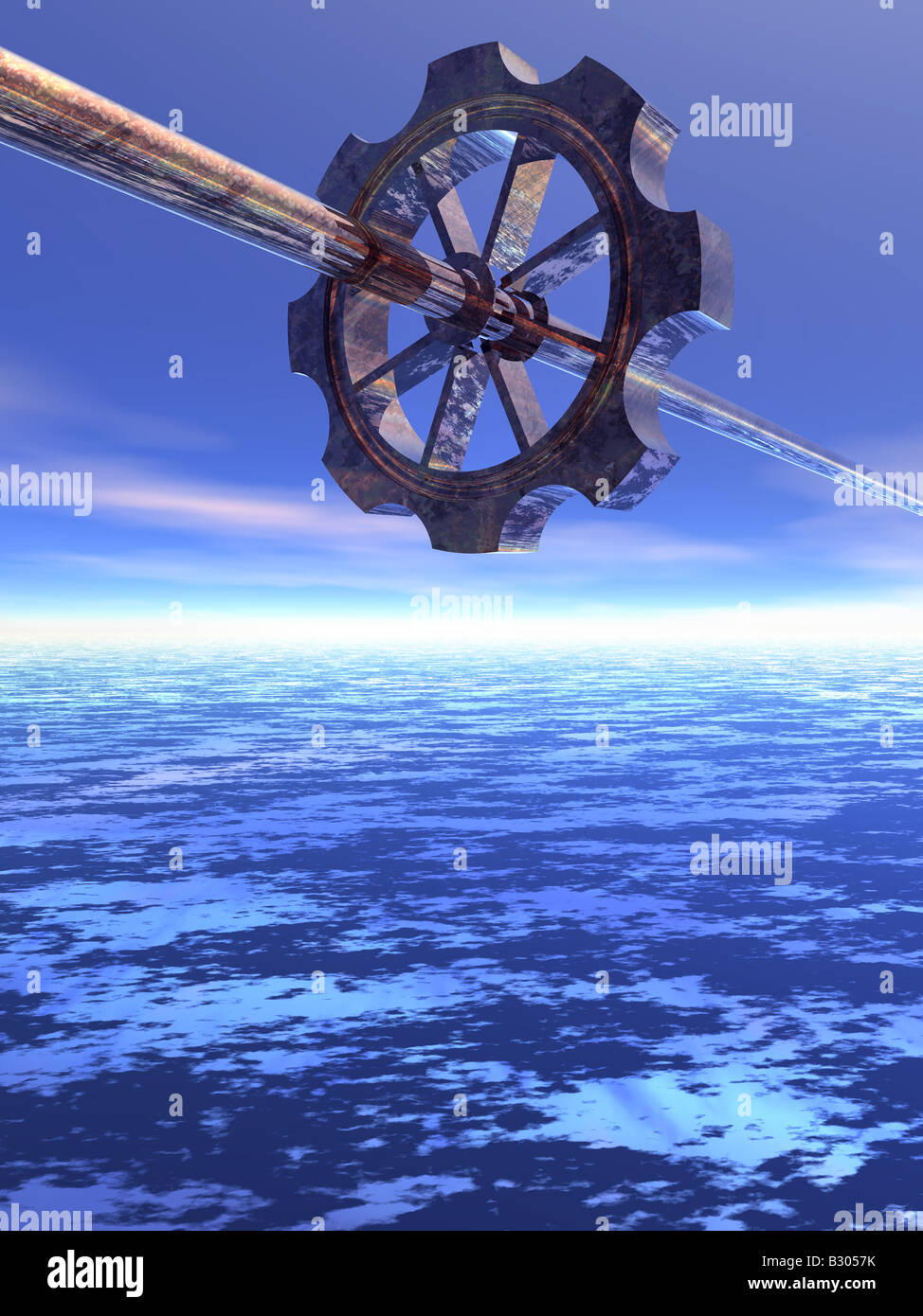 Illustration of cogwheel Stock Photo - Alamy