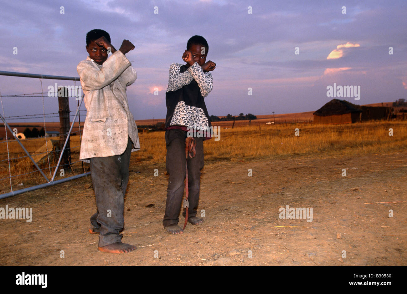 Boys in rural South Africa Stock Photo - Alamy