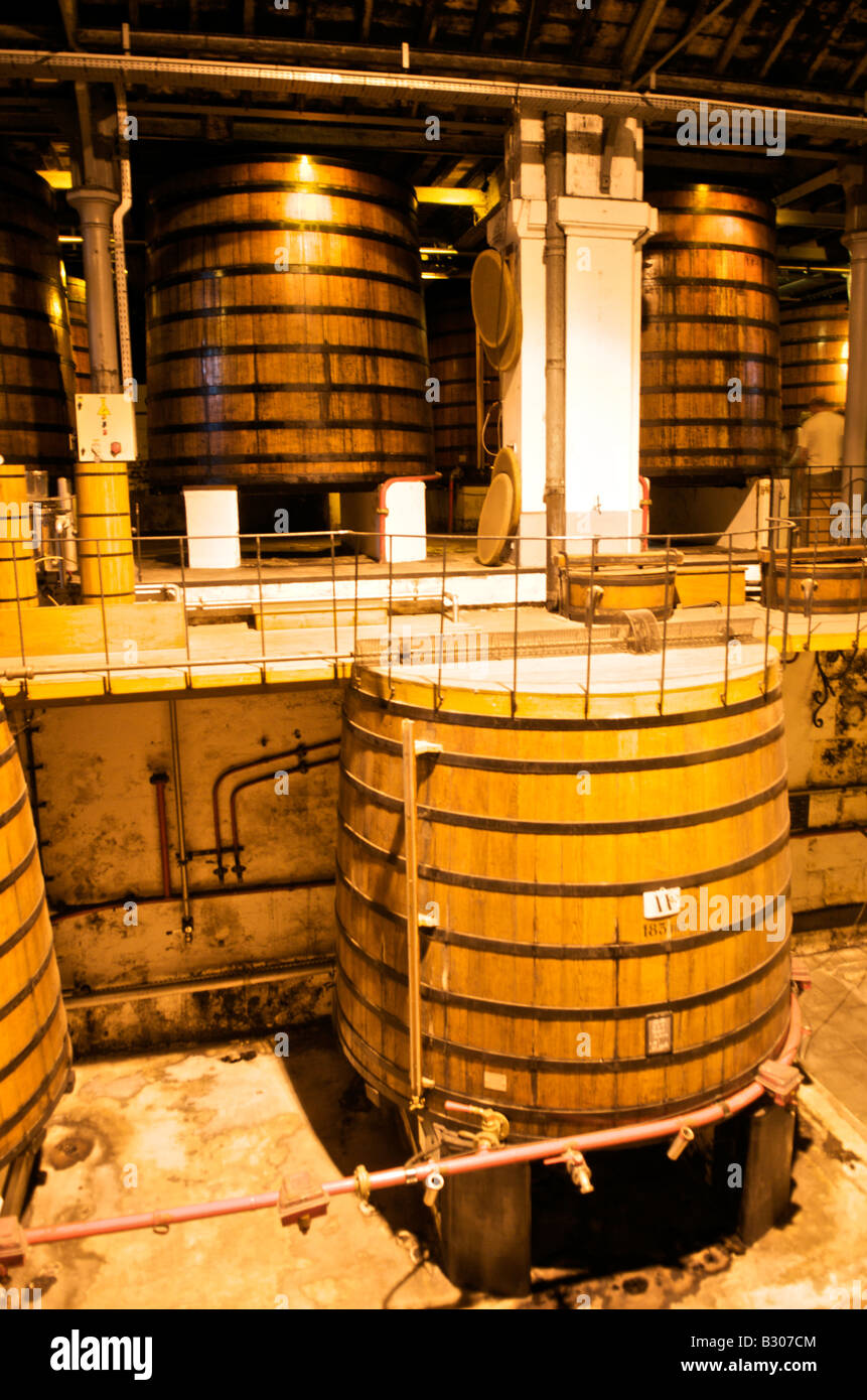 Casks of Martell brandy in Cognac France Stock Photo - Alamy