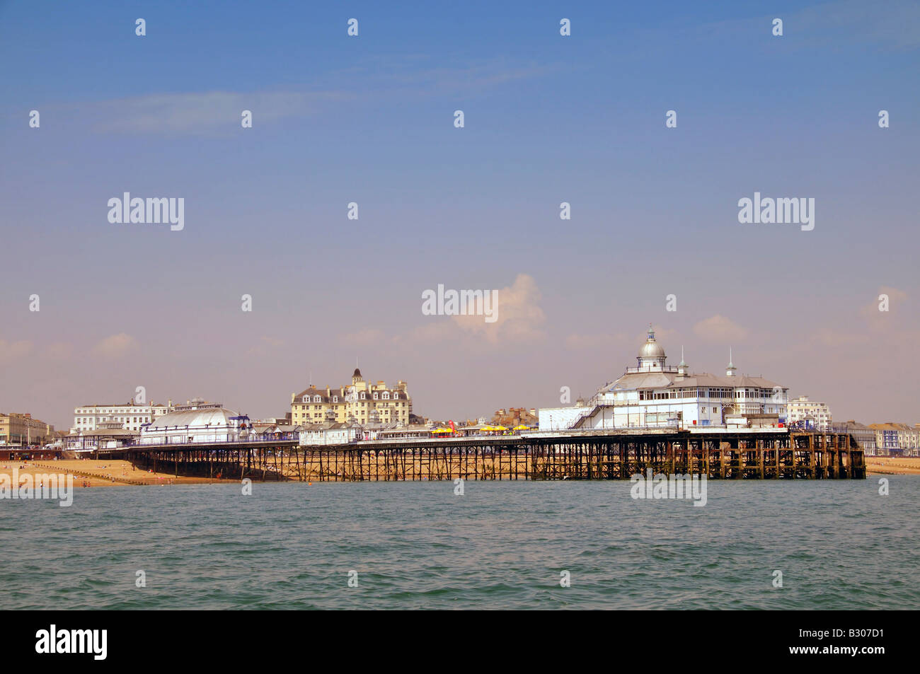 Eastbourne Pier and sea front Stock Photo - Alamy