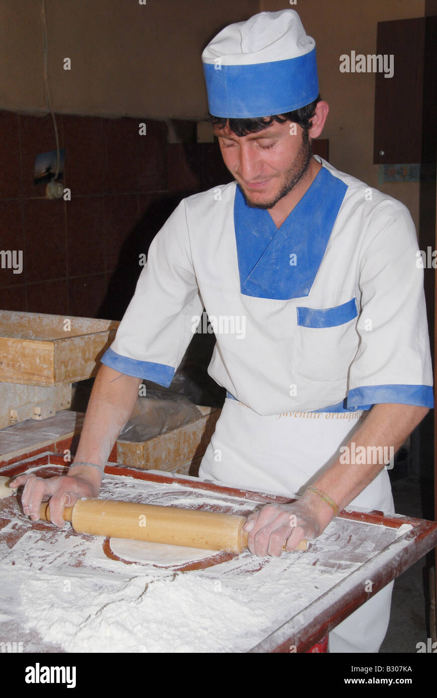 Bakery in Turkey where they bake bread in a tandoori oven Stock Photo ...
