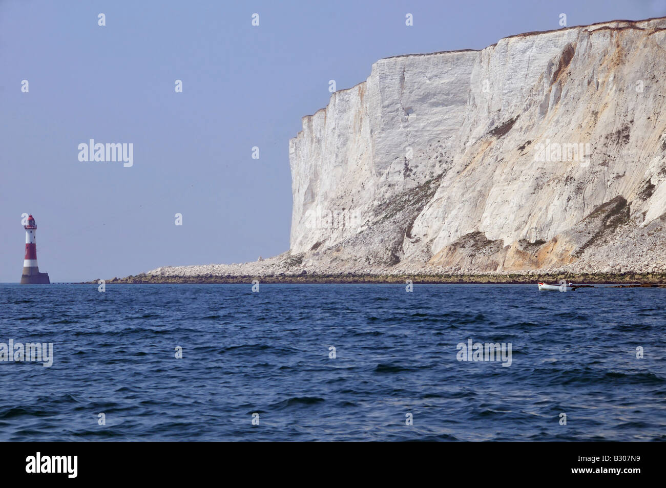 Beachy Head and its Lighthouse Stock Photo - Alamy