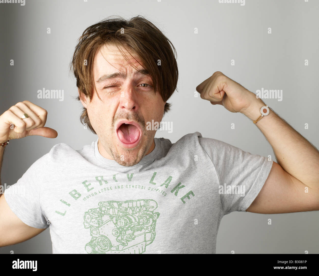 Tired exhausted weary man hi-res stock photography and images - Alamy