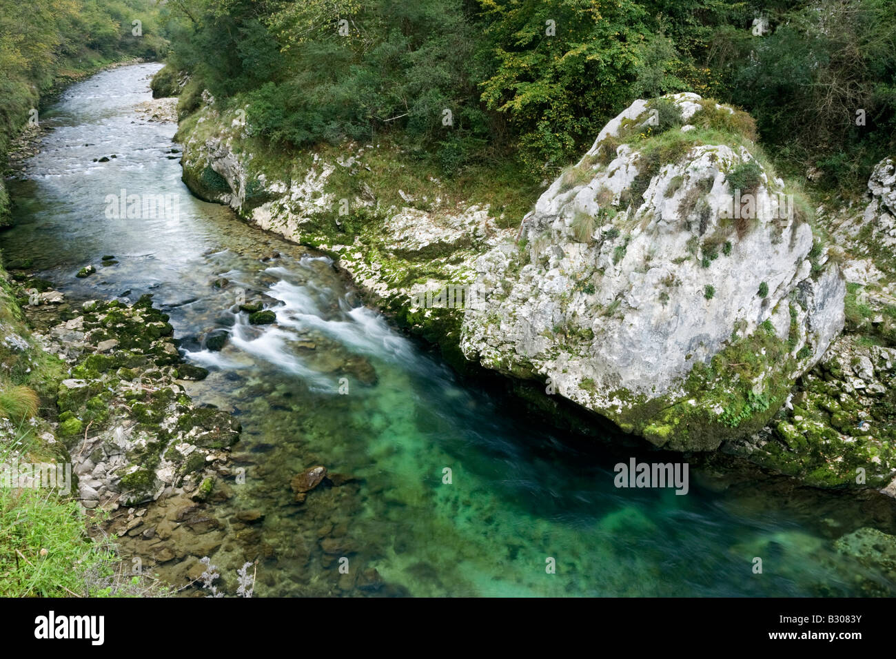 Cares river, Picos de Europa, Spain Stock Photo - Alamy