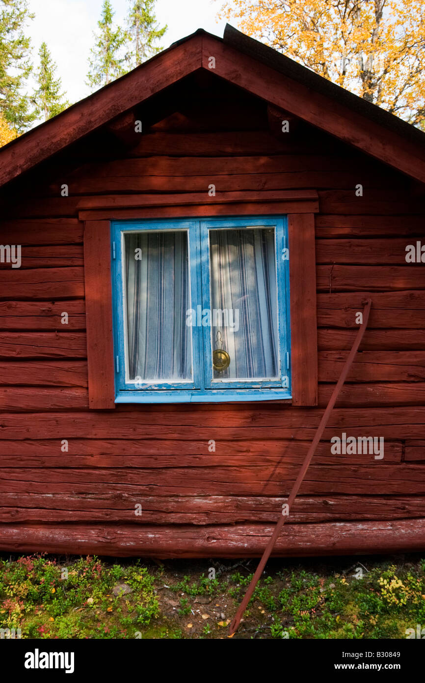 Log cabin in the forest Stock Photo - Alamy