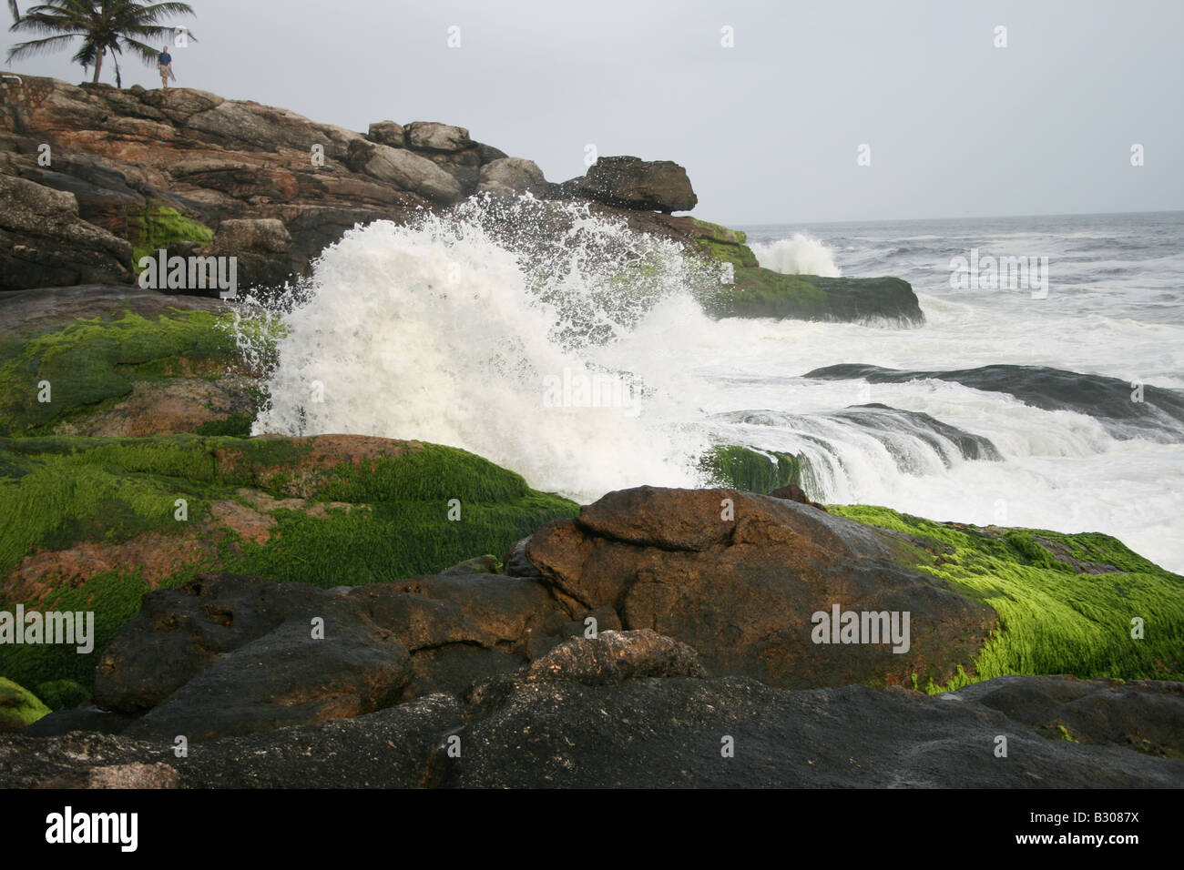 Trivandrum beach kerala hi-res stock photography and images - Alamy