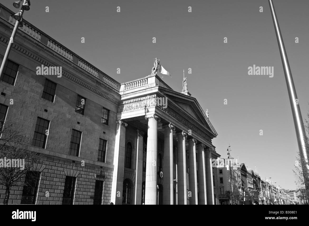 GPO Building on O Connell Street in Dublin Ireland Stock Photo - Alamy