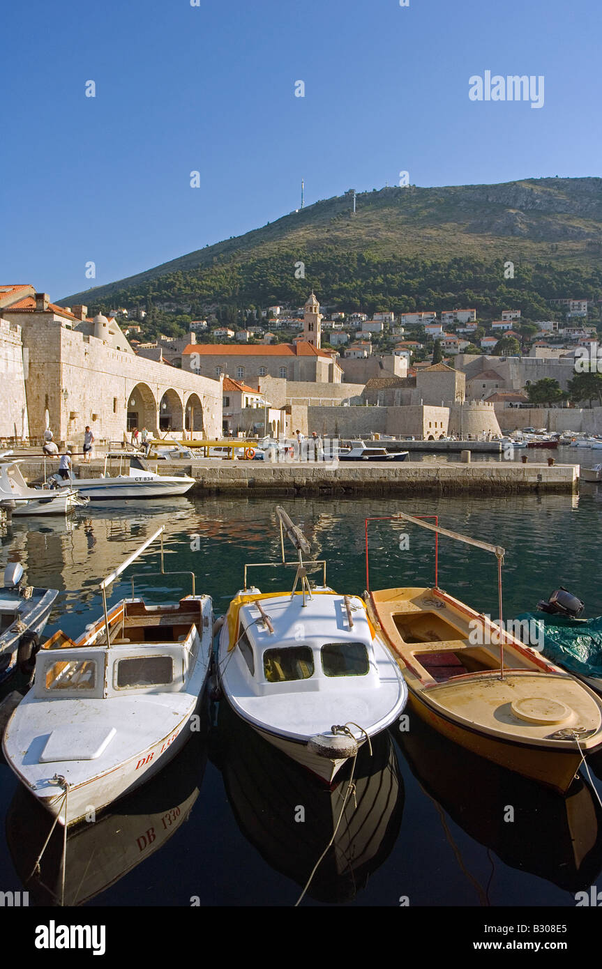 Croatia, Dubrovnik. Dubrovnik UNESCO World Heritage Old Town Waterfront ...