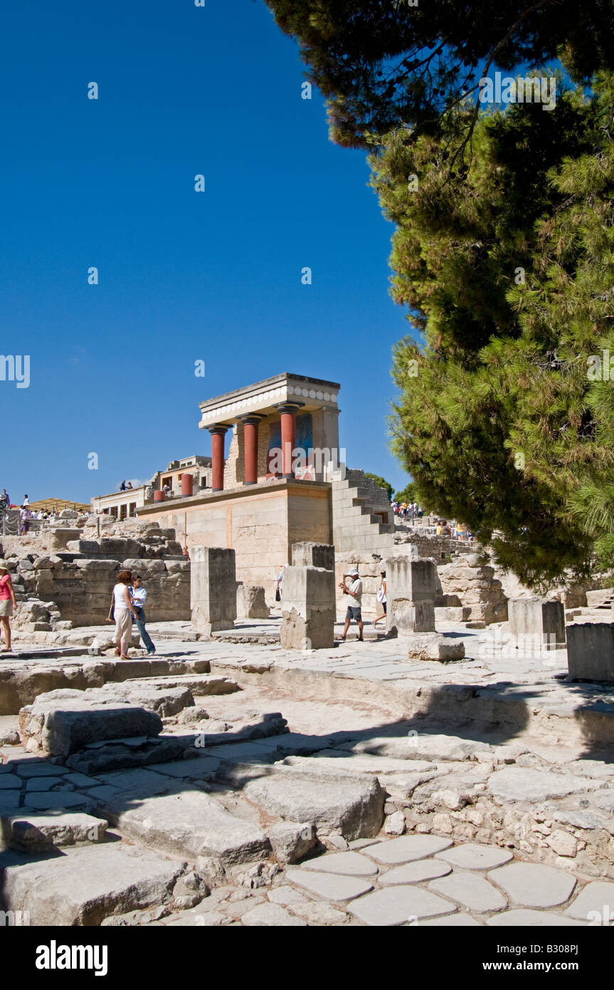 Knossos, Crete, Greece. Minoan Archaeological Site Stock Photo - Alamy