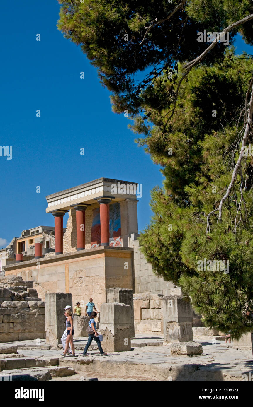 Knossos, Crete, Greece. Minoan Archaeological Site Stock Photo - Alamy