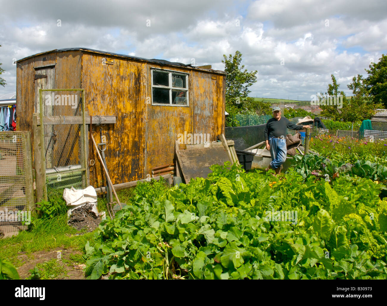 Man garden barrow uk hi-res stock photography and images - Alamy