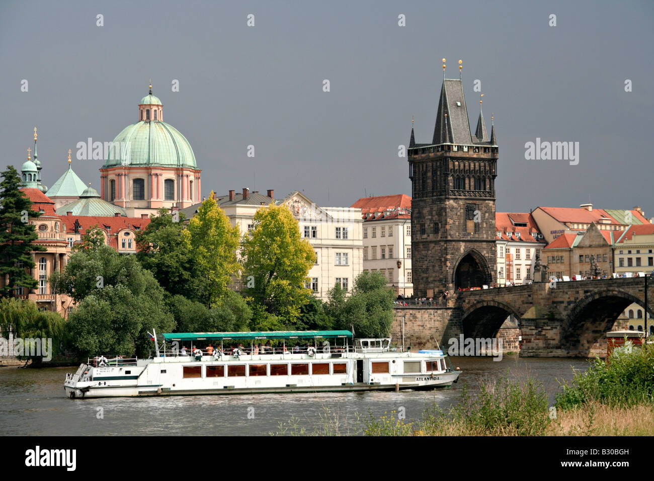 The Moldau River Vltava Prague Czech Republic Stock Photo - Alamy
