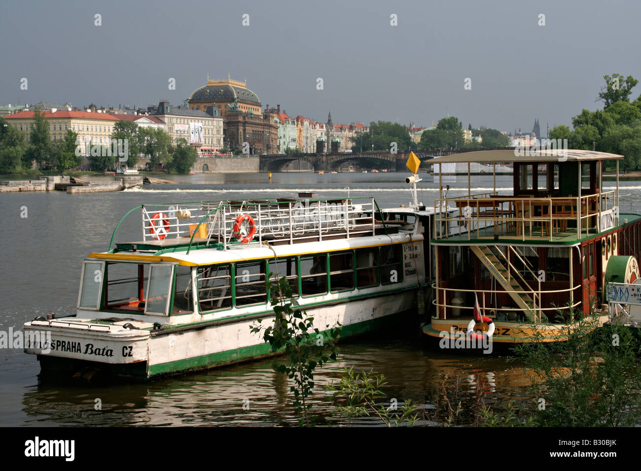 The Moldau River Vltava Prague Czech Republic Stock Photo - Alamy
