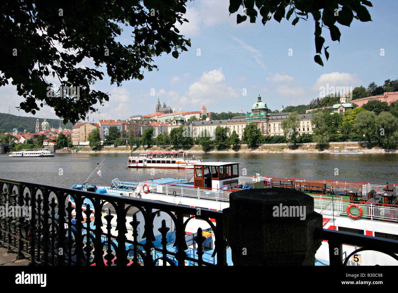 the Vltava river in Prague, Czech Republic Stock Photo - Alamy