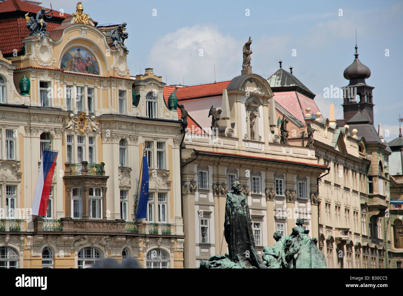 city centre buildings Prague Czech Republic Stock Photo - Alamy