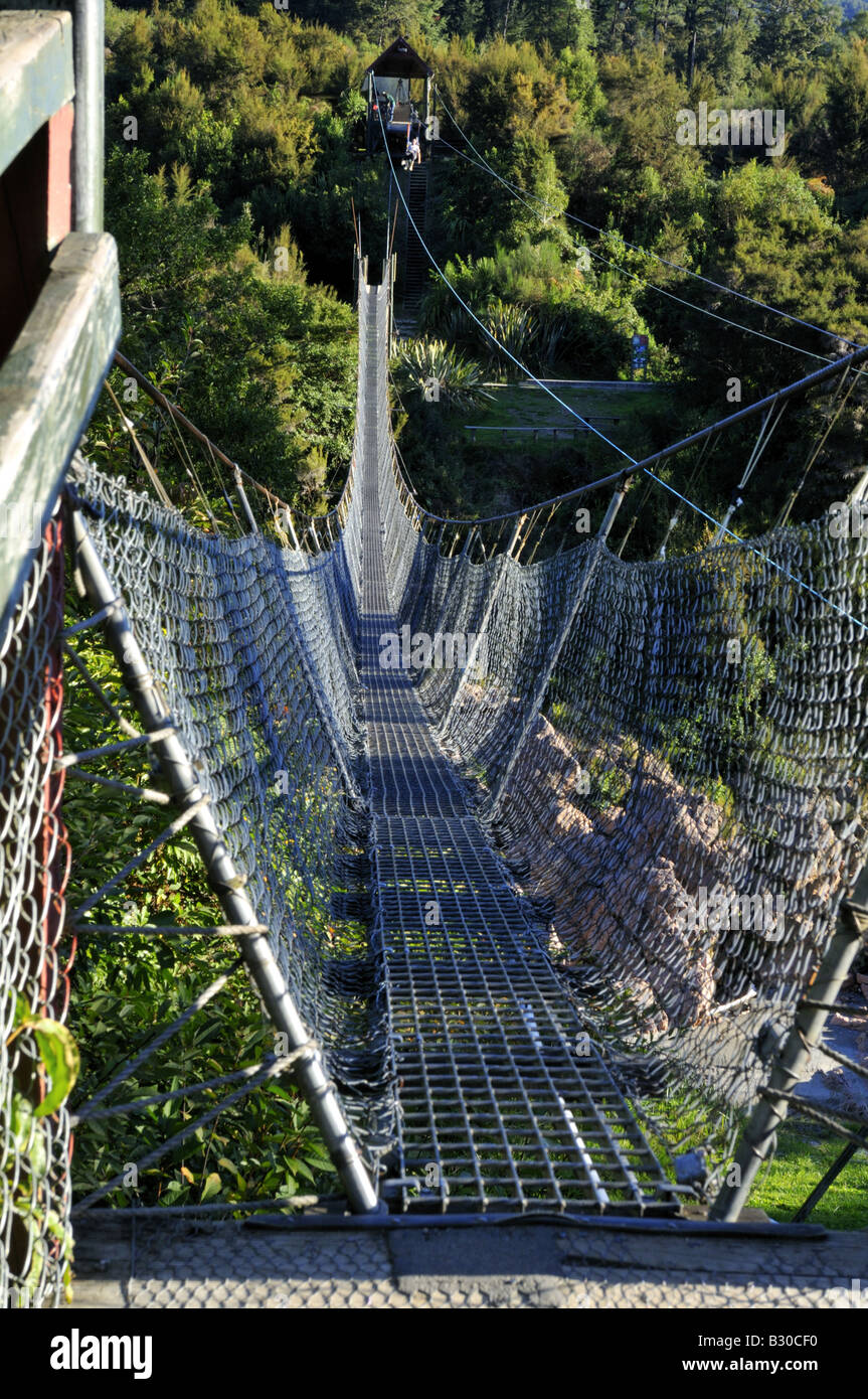 Buller gorge swing bridge hi-res stock photography and images - Alamy