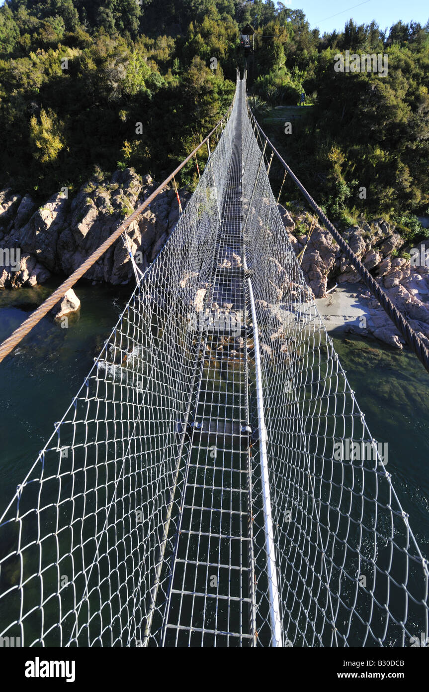 Buller gorge swing bridge hi-res stock photography and images - Alamy