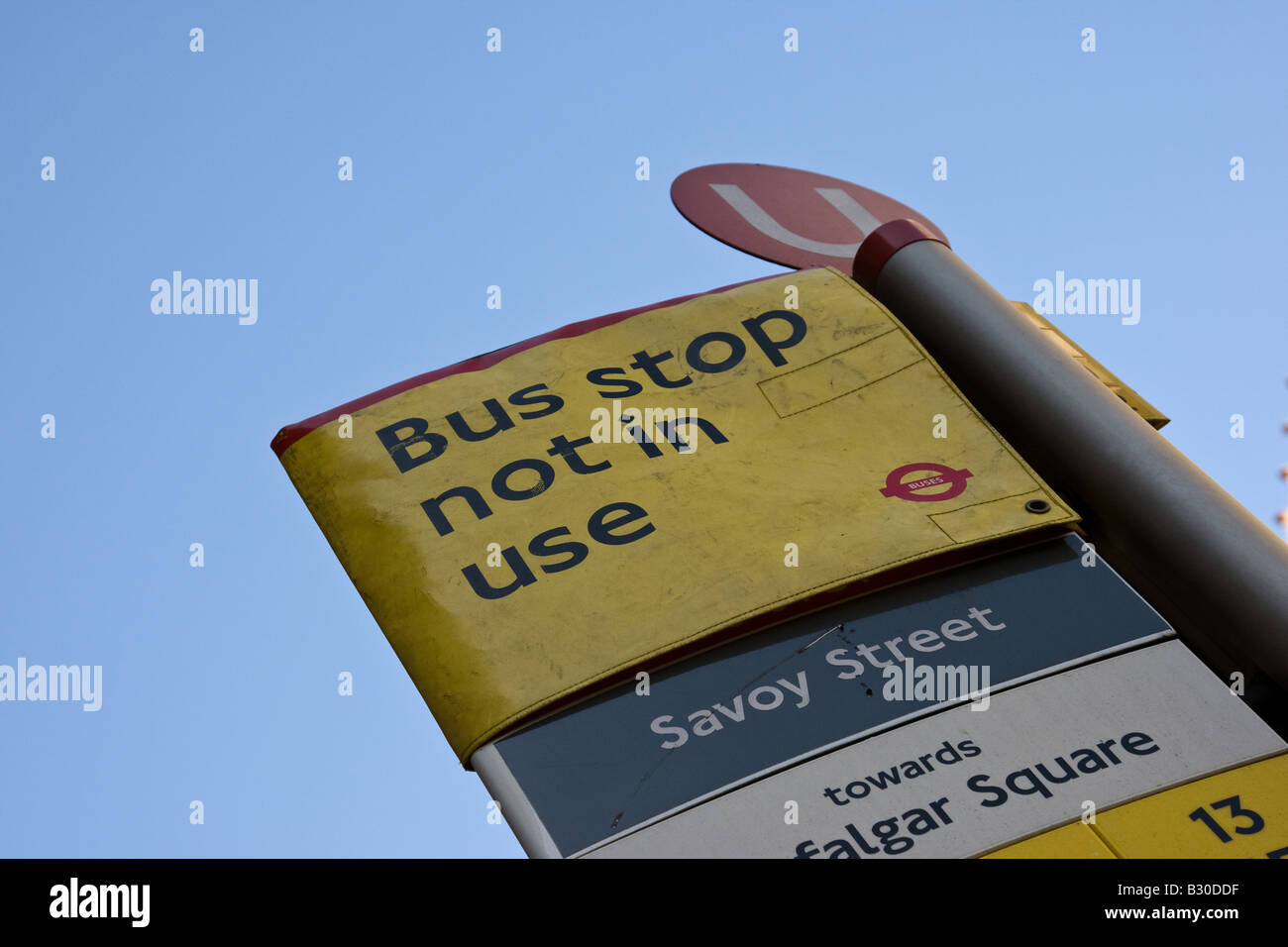 Out of order bus stop sign hi-res stock photography and images - Alamy