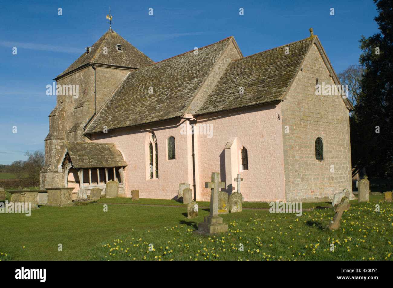 St Mary's church at Kempley Stock Photo - Alamy
