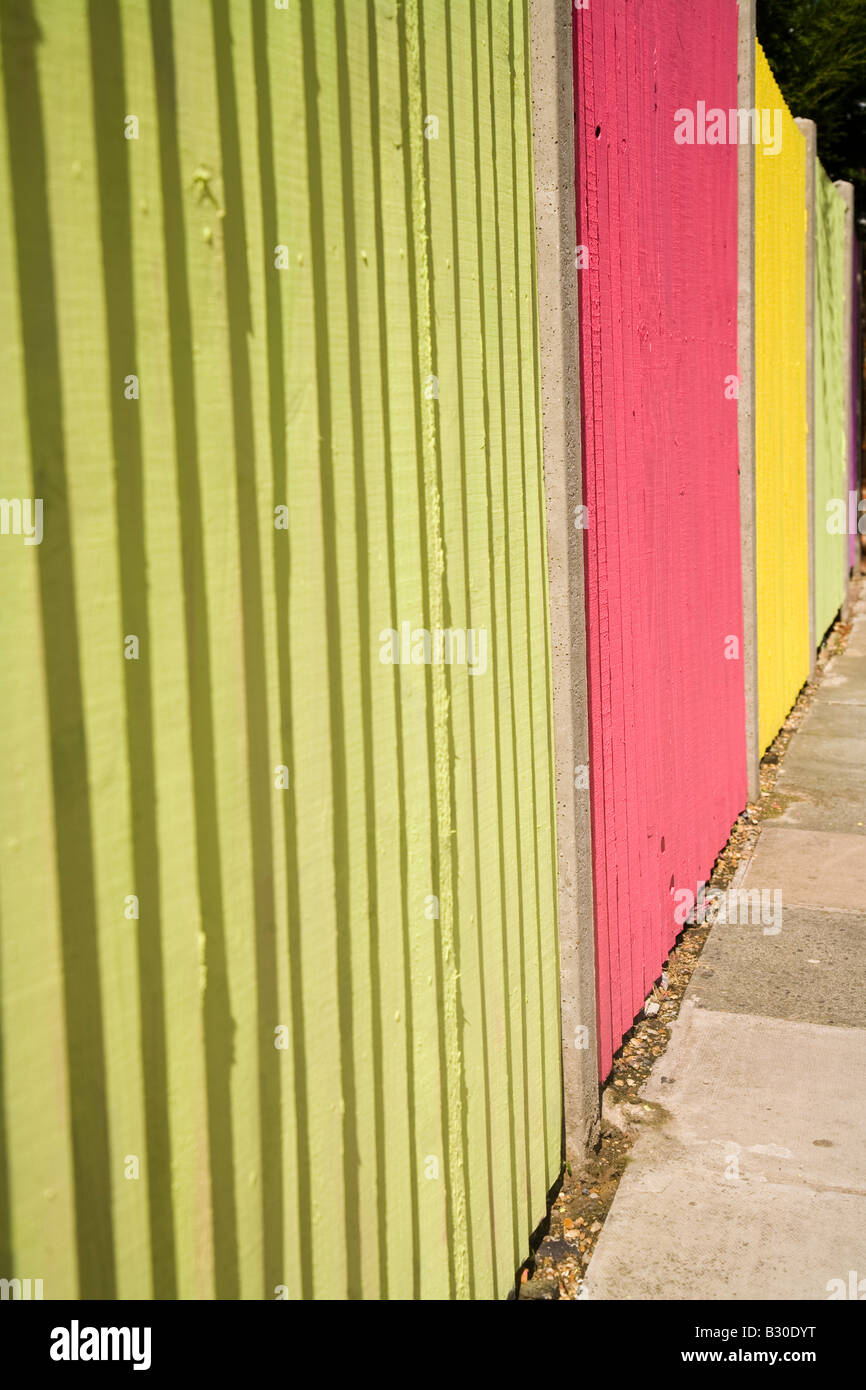 Painted fence hi-res stock photography and images - Alamy