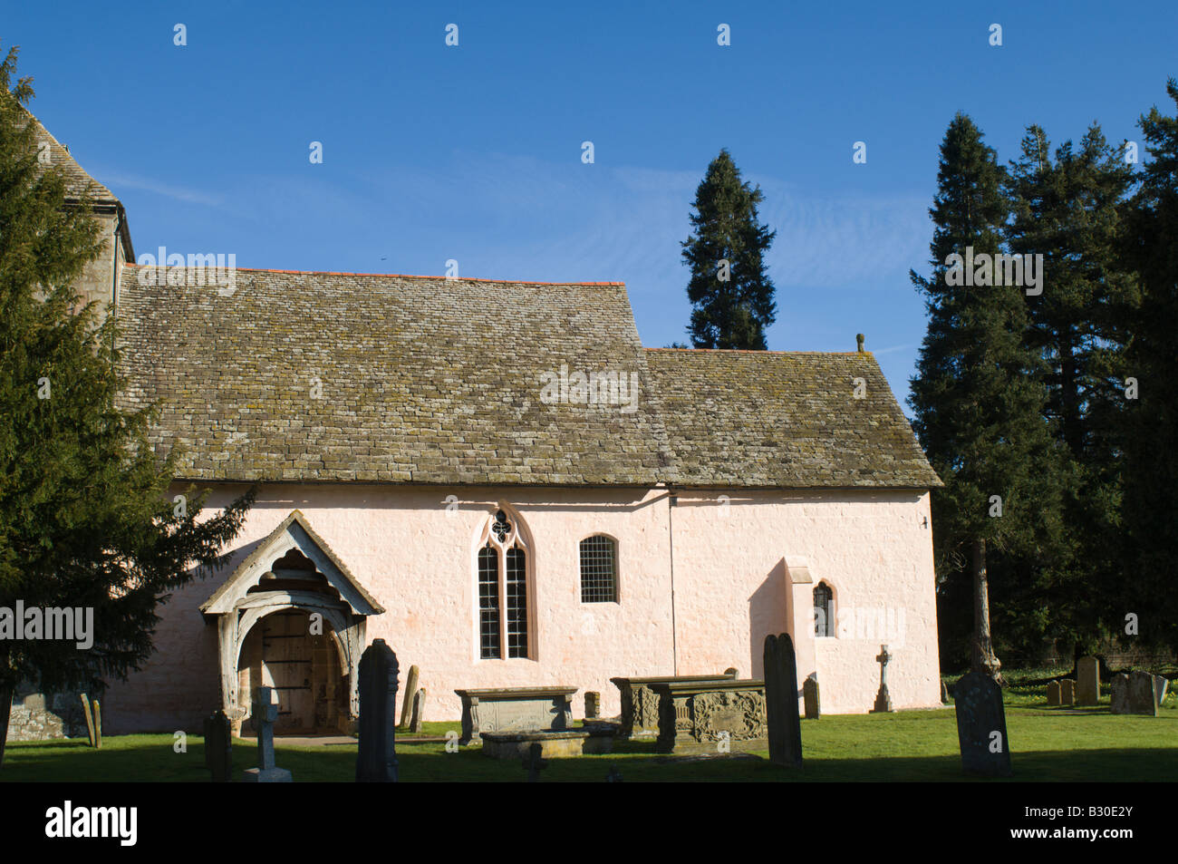 St Mary's church at Kempley Stock Photo - Alamy